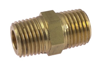 Legris Brass Hex Straight Male NPT to BSP Nipple Adaptors with Tapered ...