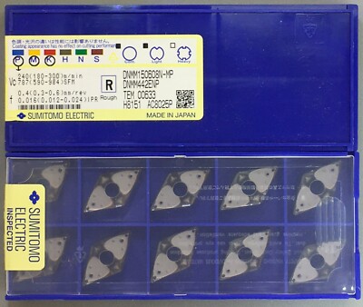 10pc SUMITOMO DNMM 15 06 08NMP DNMM442ENP Carbide Inserts; AC8025P🎯 ...