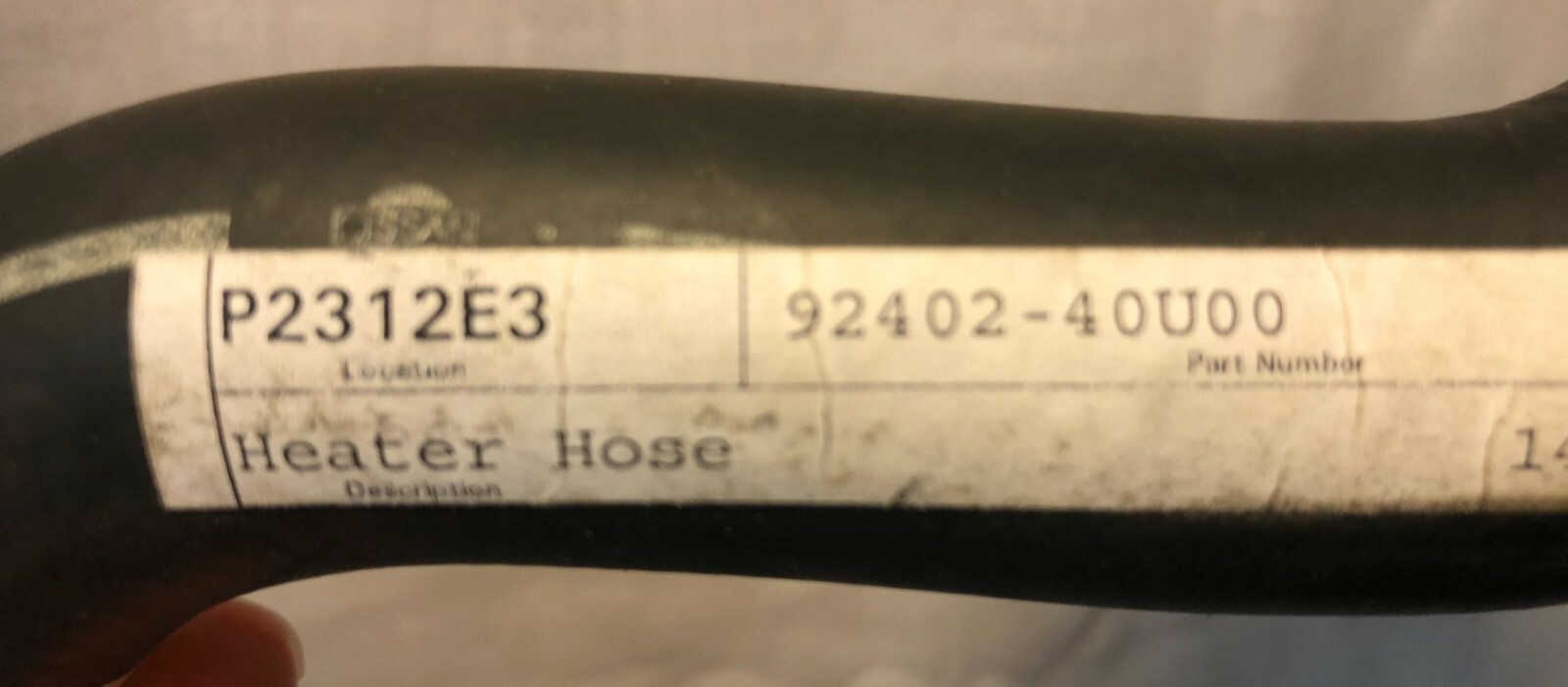 Nissan Heater Hose 924202-40U00 1 available | eBay