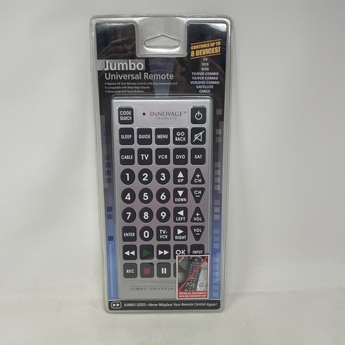 Jumbo Universal Remote by Innovage Products Sealed New | eBay