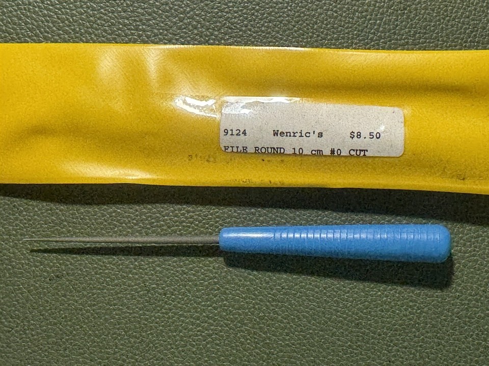 Set os 2X Grobet 10cm Round Needle File, Cut 0, Item No. 30.582 | eBay