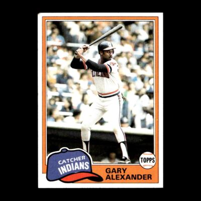 Gary Alexander 1981 Topps Cleveland Indians #416 Nice! 4 | eBay