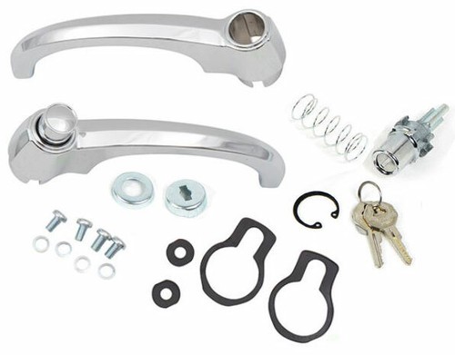 60 61 62 63 64 65 66 Chevy C10 GMC Truck Chrome Exterior Door Handles ...