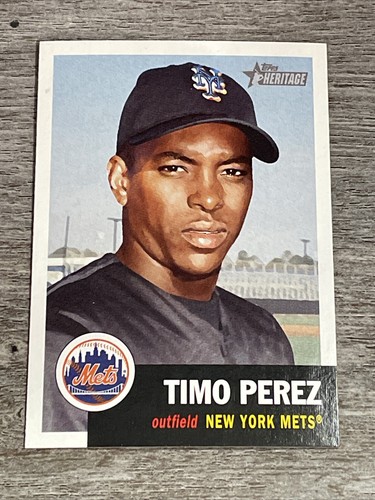 Timo Perez 2002 Topps Heritage Mets #193 *J4* | eBay