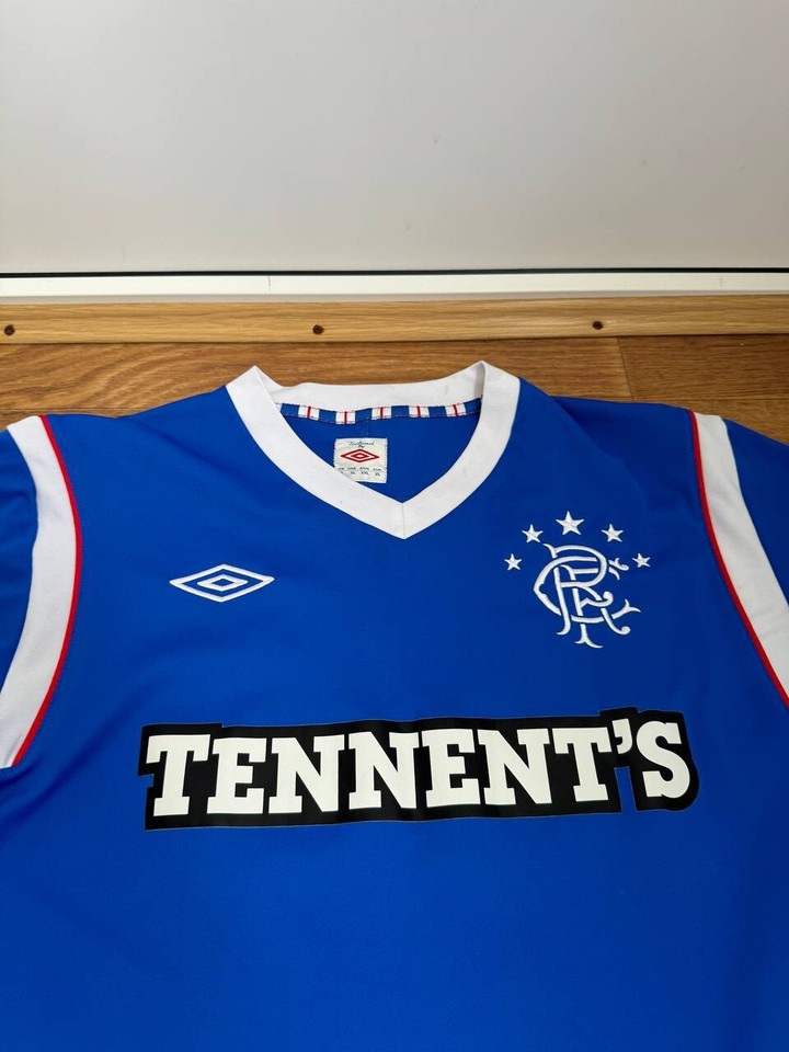 Rangers Jersey football shirt soccer jersey 2010 2011 Umbro Size XL ...