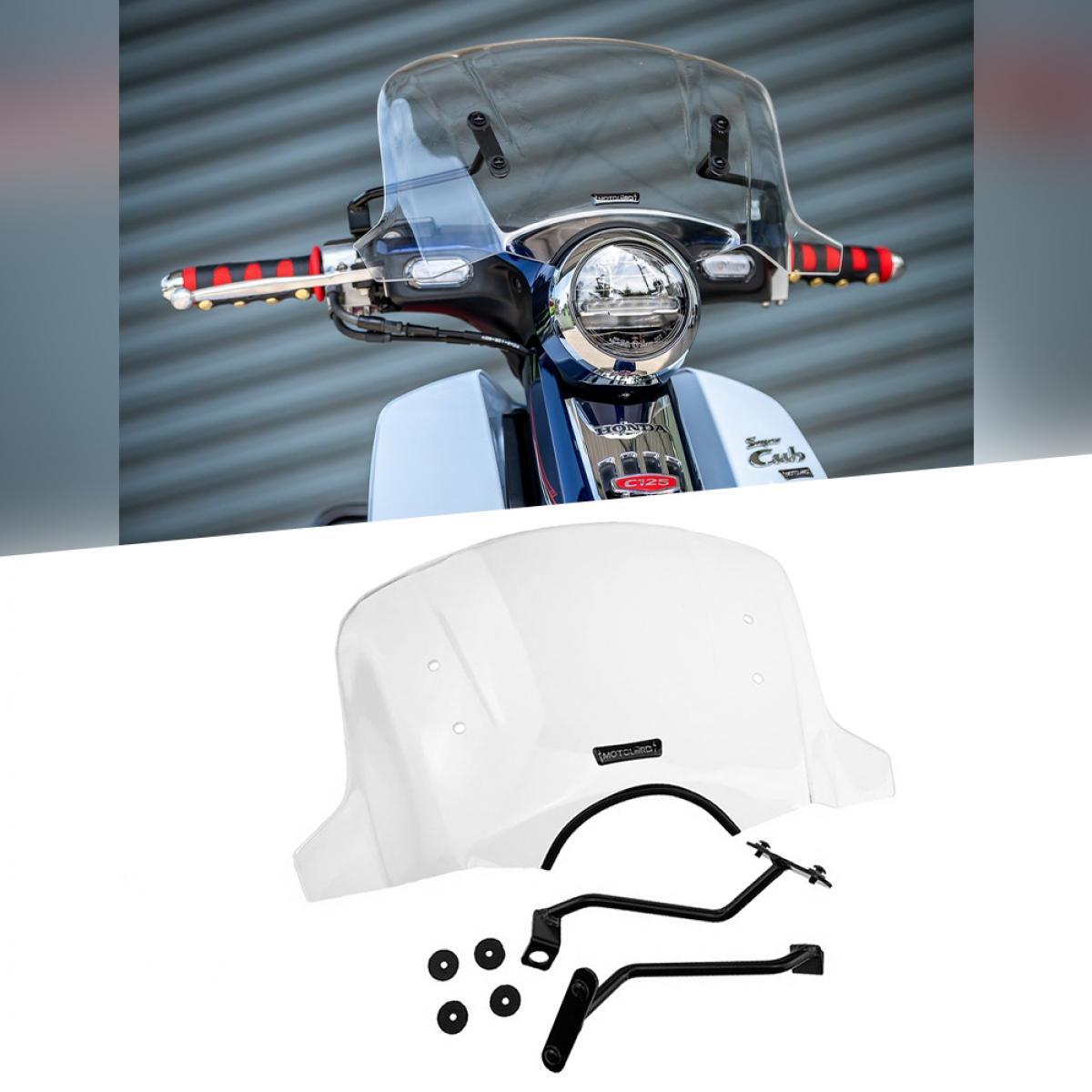 VISOR SHIELD WINDSHIELD WINDSCREEN CLEAR LENS FOR HONDA C125 SUPER CUB ...