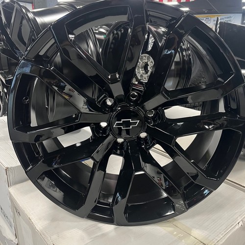 22 inch 2021 Chevy Tahoe Suburban OE replica wheels RST gloss black 6x5 ...
