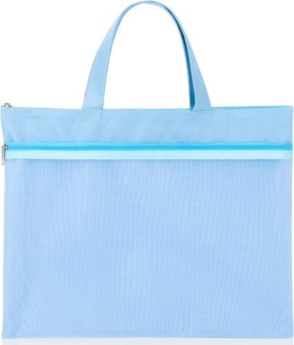 Mesh Zipper Pouch - 1 Pack Double Pocket Zipper Pouch with Handle 11 X ...