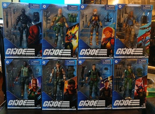 Gi Joe Classified Lot Of 8 Figures * The CORE JOES* #01 ,#02 ,#04,#05 ...