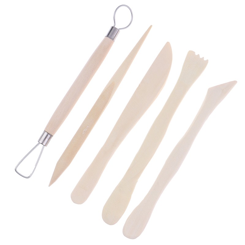 5pcs 6inch Sculpting Clay Sculpture Tools Set Wax Carving Shapers Clay ...
