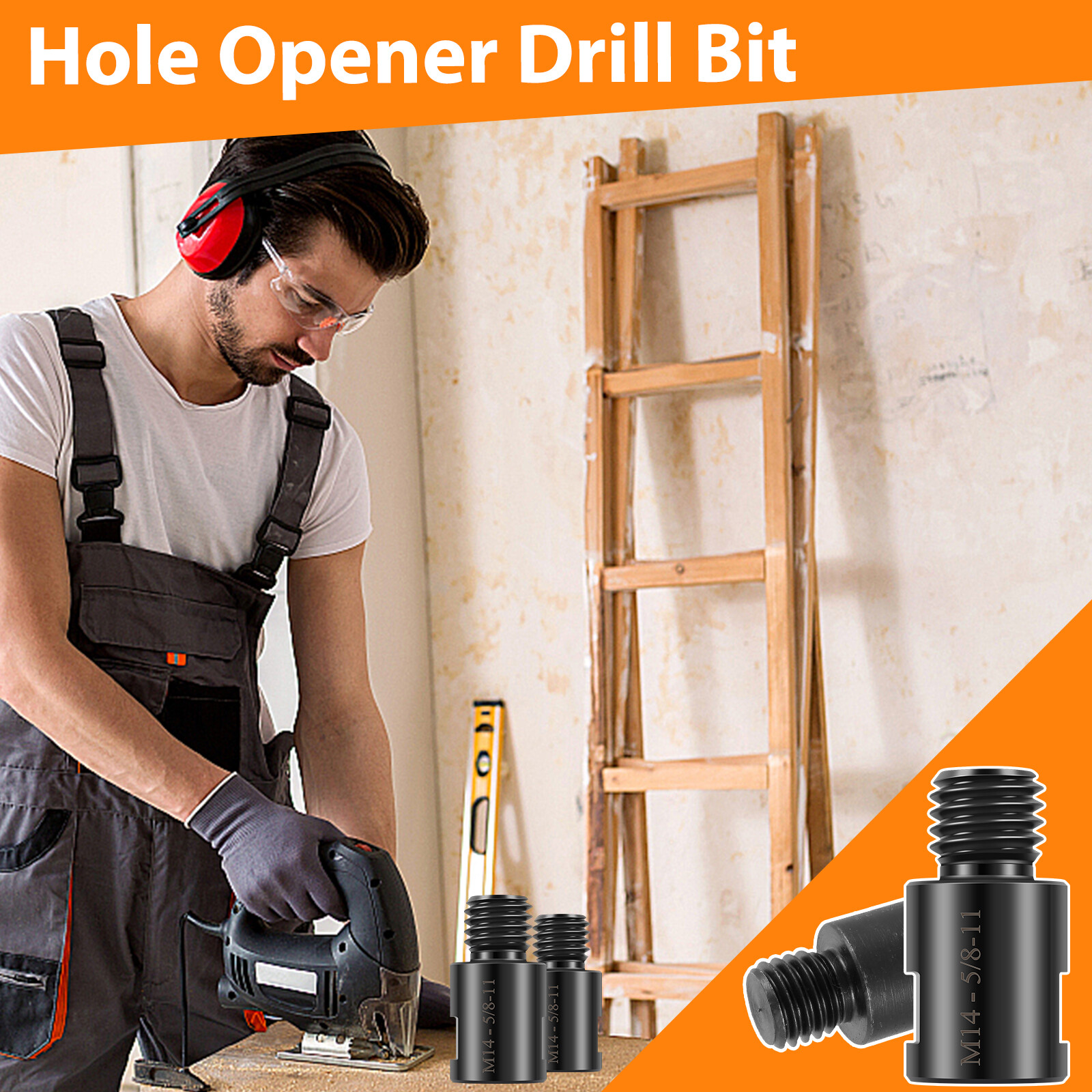 4Pcs M14 to 5/8" Angle Grinder Attachment Adapter Female to 5/8-11 Male ...