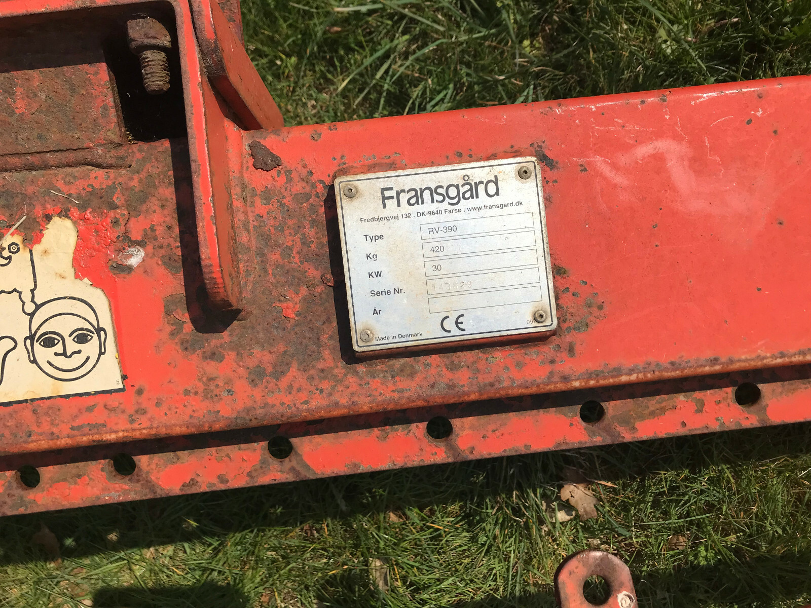 Fransgard RV390 Tedder for spares or repair £600 - delivery options ...