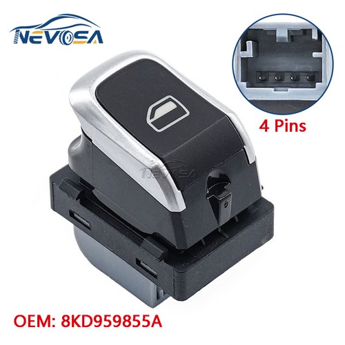 Power Window Switch Passenger Side For VW AUDI A4 S4 A5 Q5 S5 B8 ...