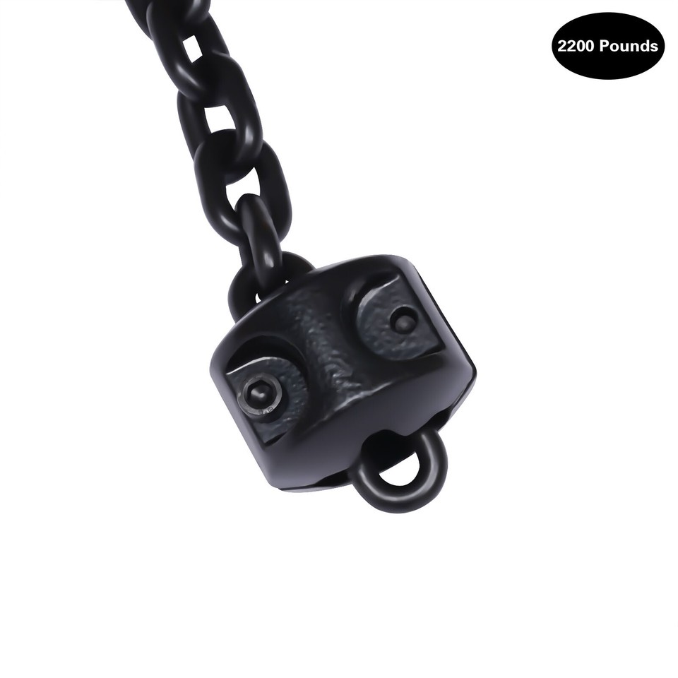1 Ton Electric Chain Hoist Winch w/ 13FT 20Mn2 Chain Wired Remote ...