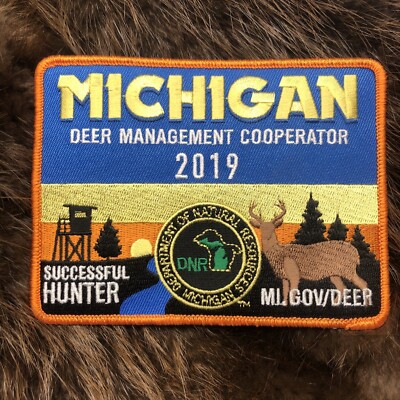 2019 MICHIGAN SUCCESSFUL DNR DEER HUNTING PATCH - BEAR - TURKEY | eBay