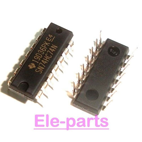 10 PCS SN74HC74N DIP-14 74HC74N 74HC74 Dual D-type flip-flop with set ...