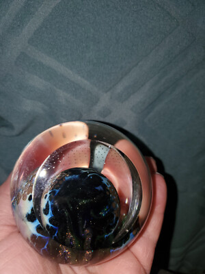 BLUE PLANET 2003 GLASS EYE STUDIO GES CELESTIAL SERIES ART GLASS ...