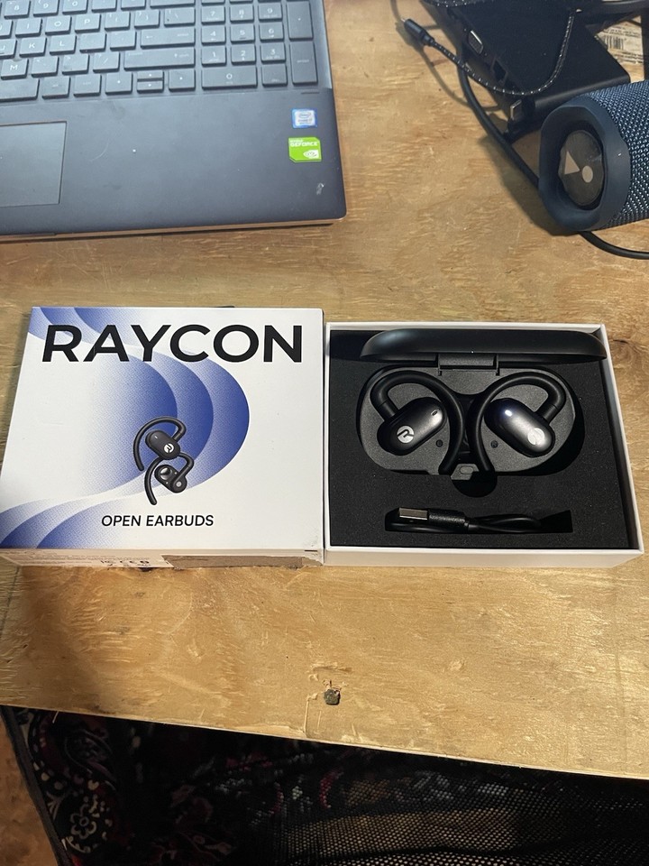 Raycon Open Earbuds – True Wireless Open Ear Bluetooth Headphones Hook ...
