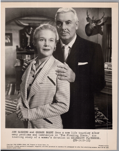 Photograph Ann Harding & George Brent The Fleeting Years Celebrity ...