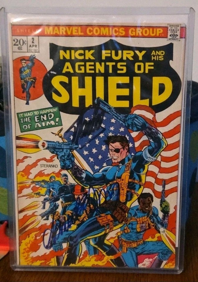 Stan Lee, Samuel L Jackson Hand Signed Nick Fury Agent Of Shield #2 ...