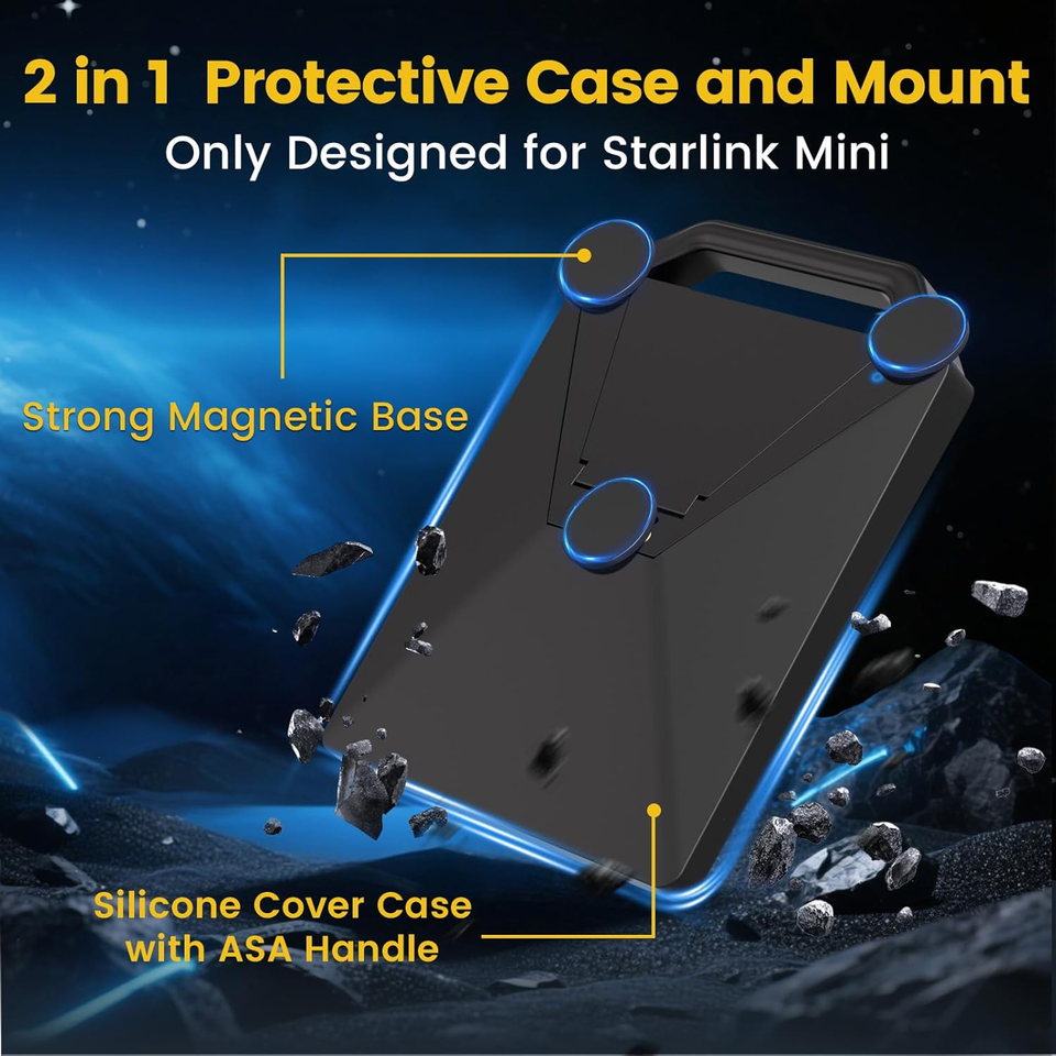 Starlink Mini Magnetic Mount with Protective Silicone Case, 2 in 1 ...