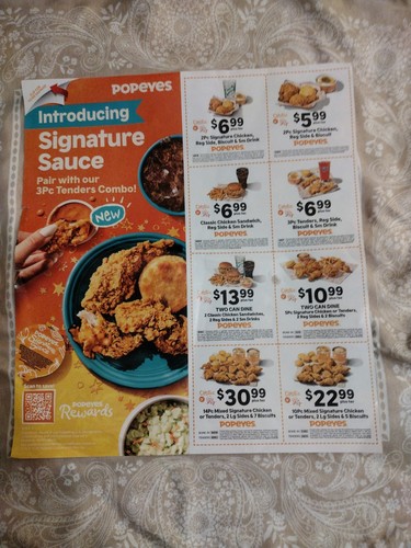 1 SHEET POPEYE'S COUPONS EXPIRES 12/22/2025 SHIPS NEXT DAY! | eBay