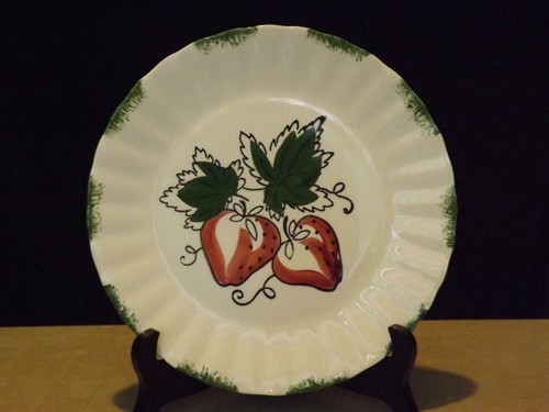 Blue Ridge Southern Potteries Strawberry Sundae Dinner Plate 9.5" | eBay