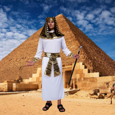 Egyptian Pharaoh Costumes for Men Halloween Cosplay Ancient Egytian ...