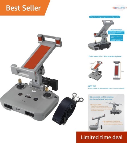 Adjustable Tablet Holder for DJI RC Controllers - Quick Install Lanyard ...