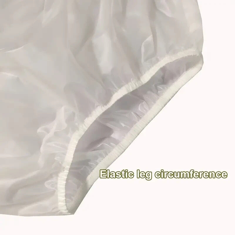 Frosted Plastic Pants (PVC) Adult Diaper Cover Reusable Incontinence ...