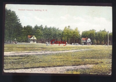 HEDDING NEW HAMPSHIRE NH BASEBALL FIELD GAME POSTCARD COPY | eBay