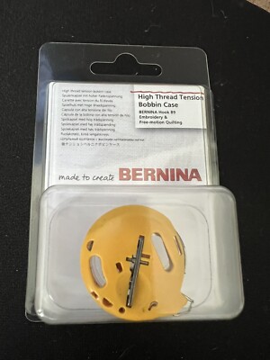 Original Bernina Bobbin Case (Yellow) High Thread Tension Bobbin Case ...