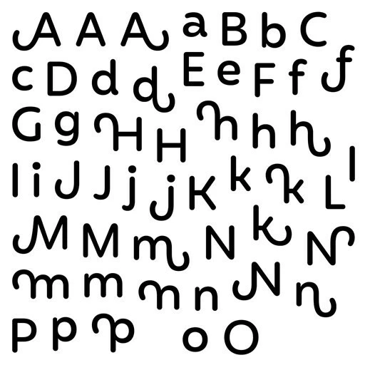 Word Art Letters Alphabet