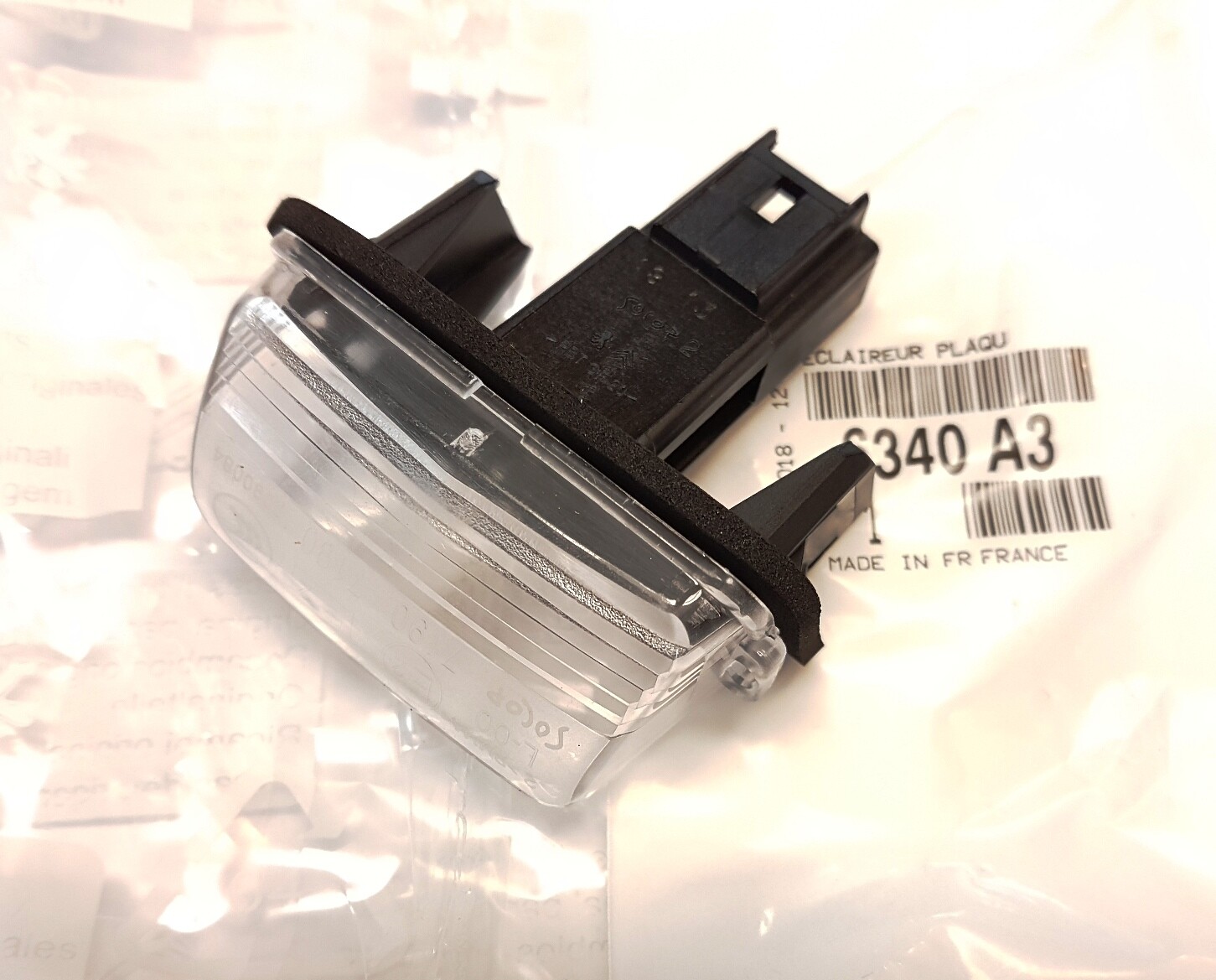 Arrière Éclairage Plaque D'immatriculation Pour Citroen Peugeot 206 307 ...