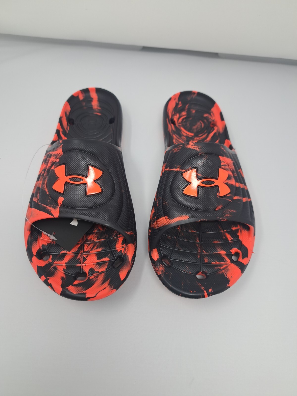 Under Armour Mens Locker Slide Black/Red Camo 3024449-001 Size 10 NWT ...