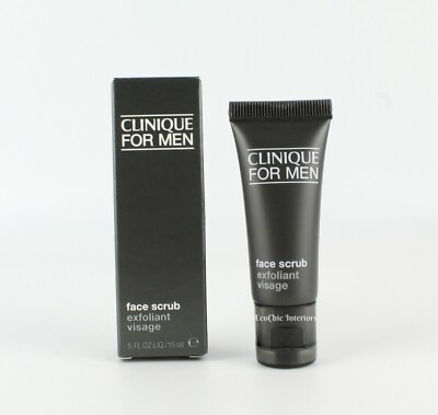 New Clinique for Men Face Scrub Exfoliant Visage, 0.5 oz/ 15 ml | eBay