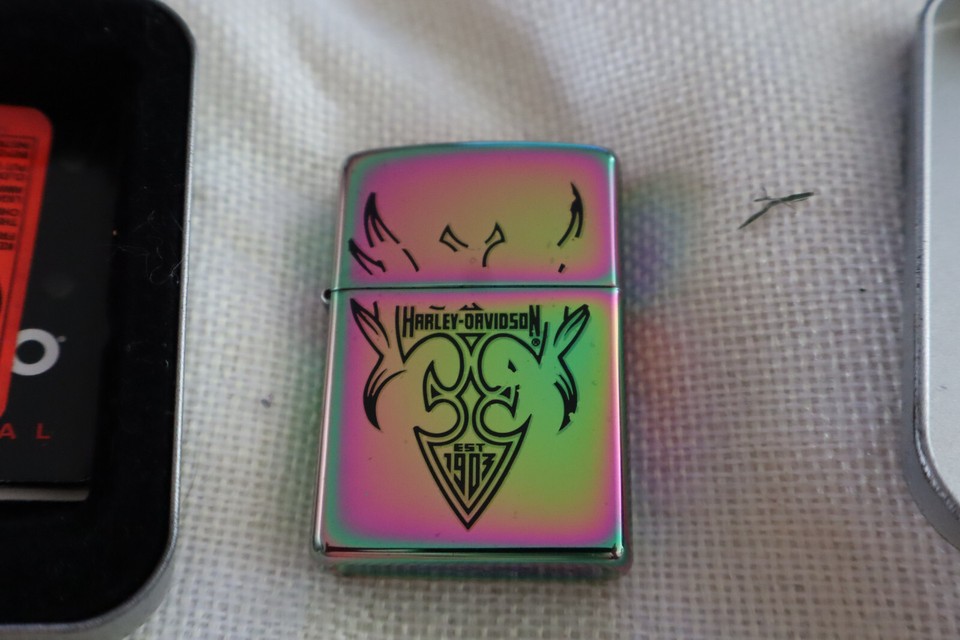 GENUINE ZIPPO HARLEY DAVIDSON TATTOO LOGO SPECTRUM LIGHTER | eBay UK