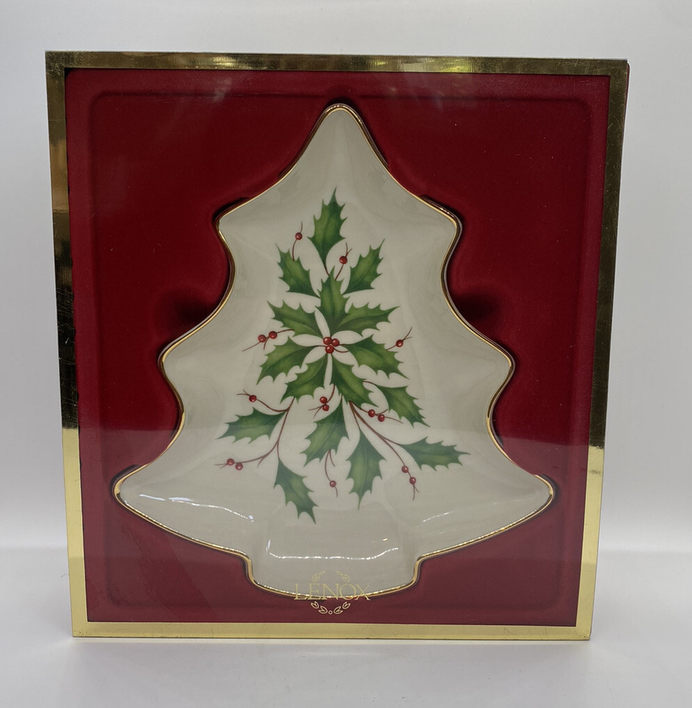 Vintage Lenox Christmas Tree Dish