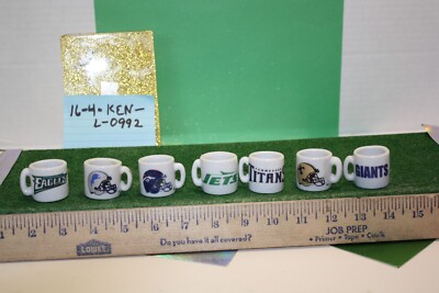 NFL Football Teams Mini Miniature Ceramic Coffee Mugs Team Logo Cups ...
