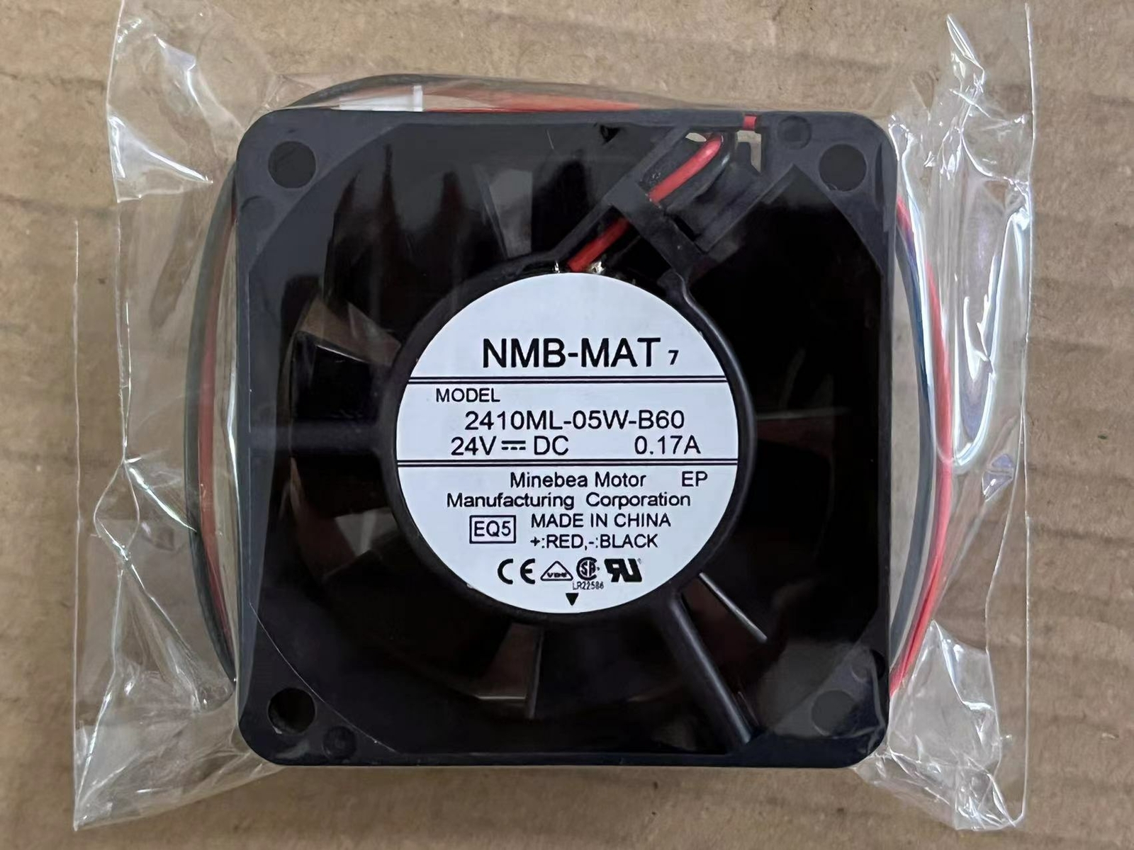1 PCS NMB-MAT Fan 2410ML-05W-B60 DC 24V 0.17A 6025 6cm 2 Pin | eBay