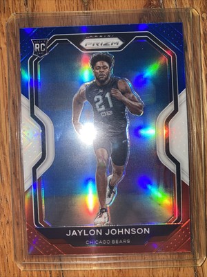 2020 Jaylon Johnson Rookie Card. Panini Prizm Red White Blue Prizm RC ...