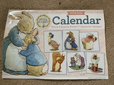 Beatrix Potter Peter Rabbit Cross Stitch Chart Pattern Calendar 2021 | eBay