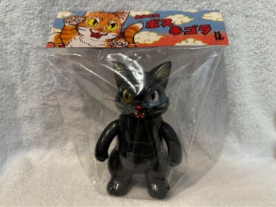 Konatsuya BOSS NEGORA BLACK CAT sofubi cat kaiju soft vinyl figure new ...
