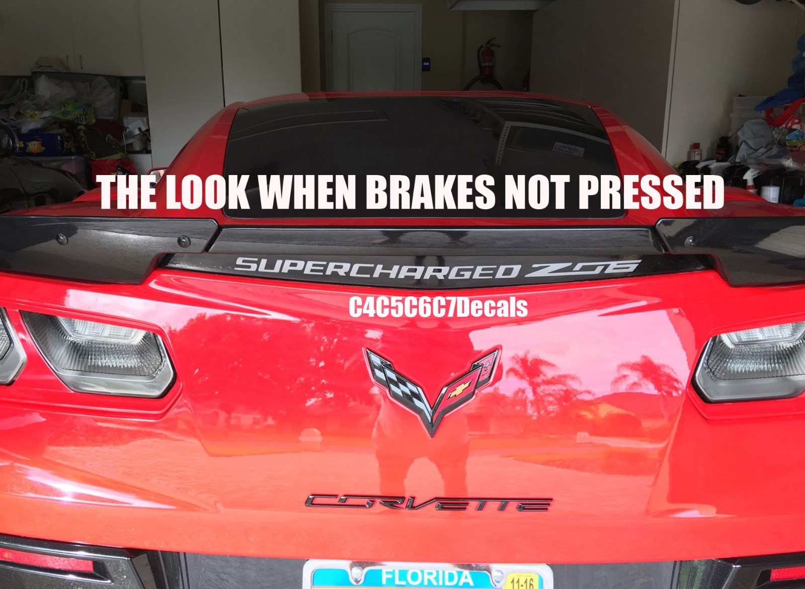 Chevy Corvette C7 3rd brake light decal GRAND SPORT & Z06 ONLY 14 15 16 ...