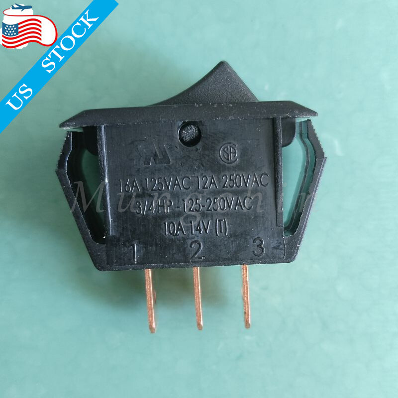 Tower HIGH-OFF-LOW Rocker Switch Maintained 3Position 16A 125VAC 12A ...