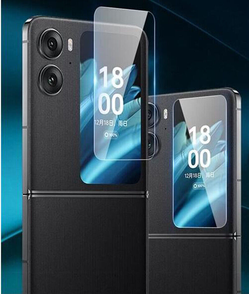 For OPPO Find N2 Flip Case Slim Clear Plating Hard Back Cover + Screen ...