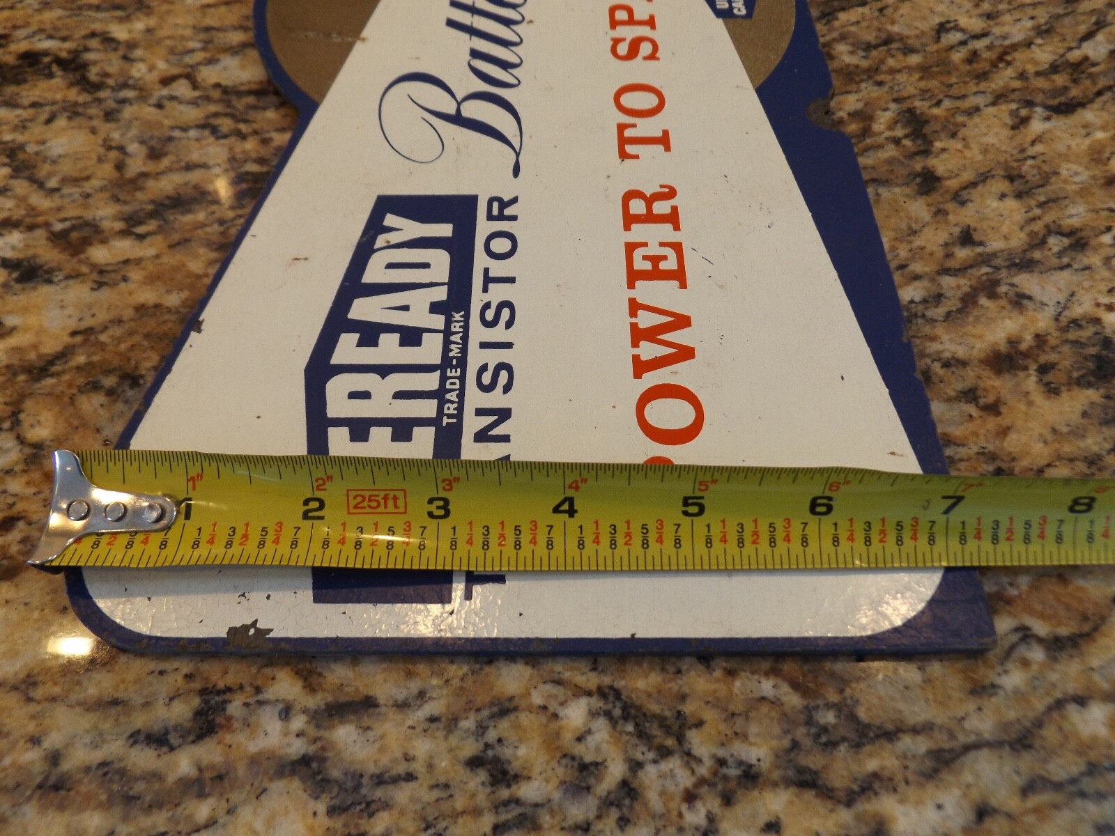 VINTAGE EVEREADY RADIO BATTERIES 1950'S CARDBOARD COUNTERTOP ...