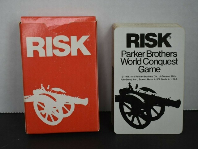 Complete Deck of 44 RISK Cards 1975 Board Game Replacement Parts Pieces ...