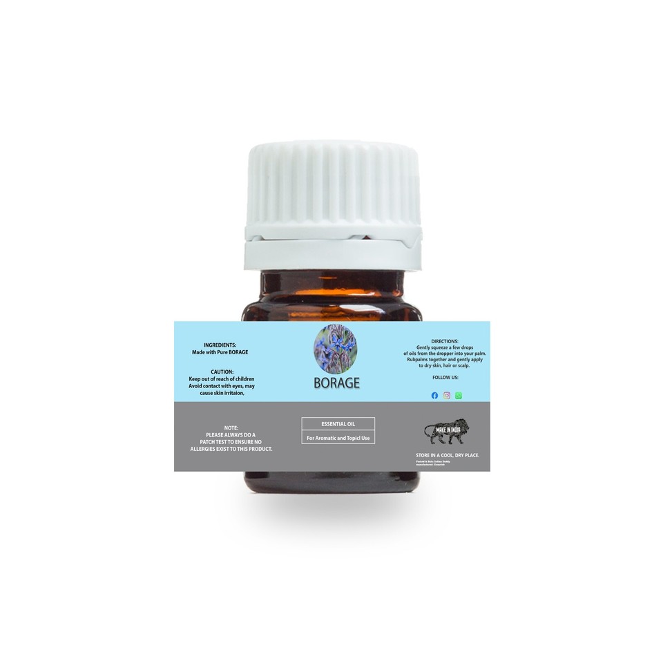 BORAGE OIL PURE NATURAL ESSENTIAL OIL PURE ORGANIC FROM INDIA | eBay