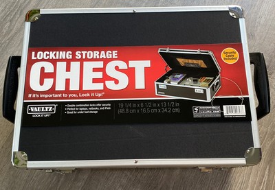 Vaultz Lockable Storage Trunk - Black 826030003237 | eBay